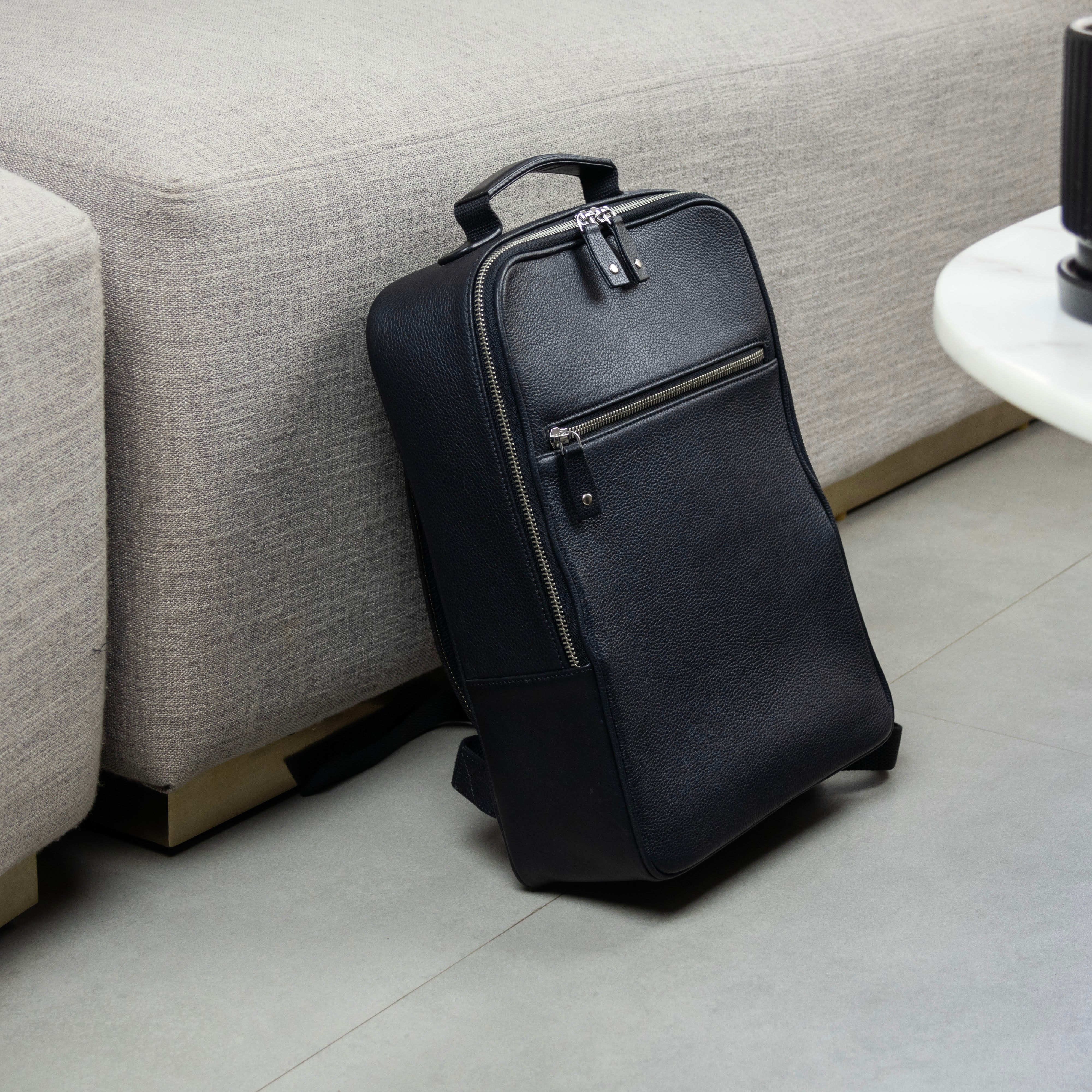 Slim Laptop Backpacks in Leather for Men – Out of the Factory